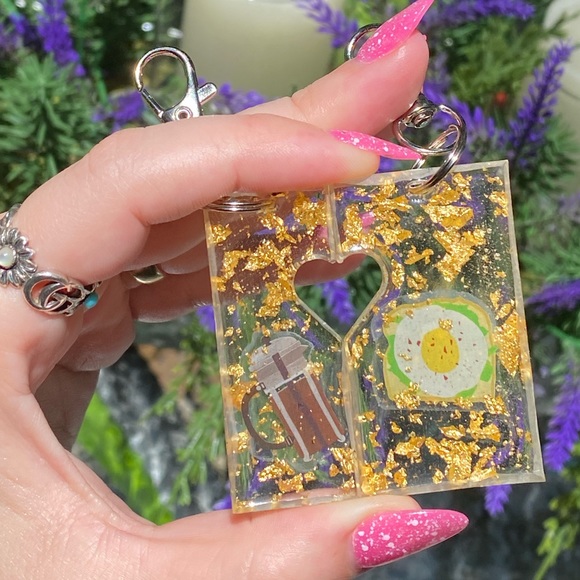 Accessories | 2 Pack Coffee Avocado Toast Brunch Best Friend Gold ...